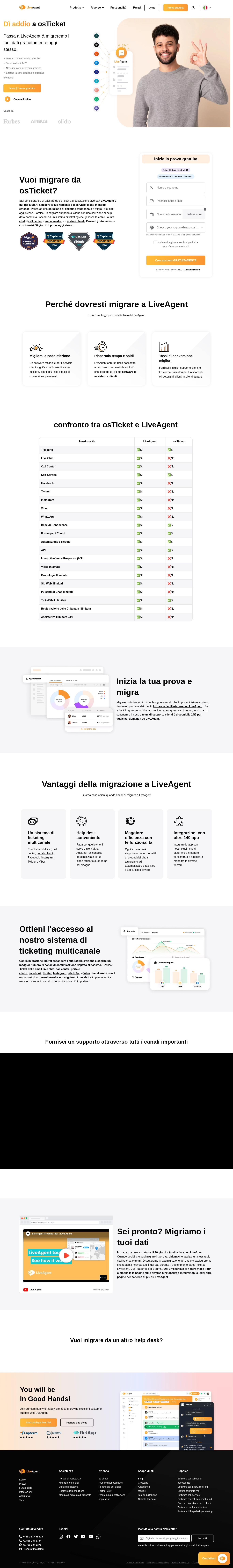 migrazione da osTicket - LiveAgent