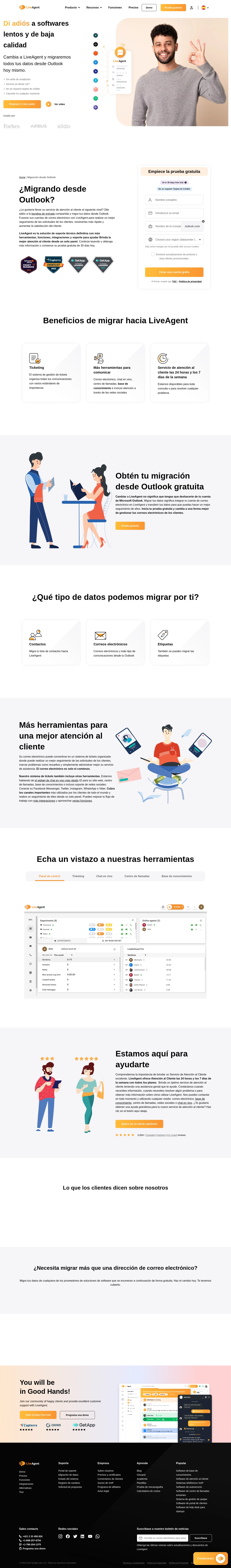Migración desde Outlook - LiveAgent