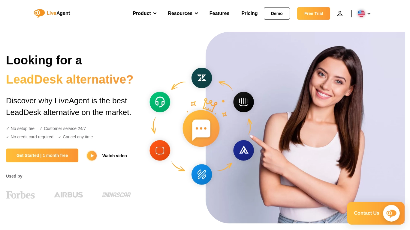 LeadDesk alternative - LiveAgent
