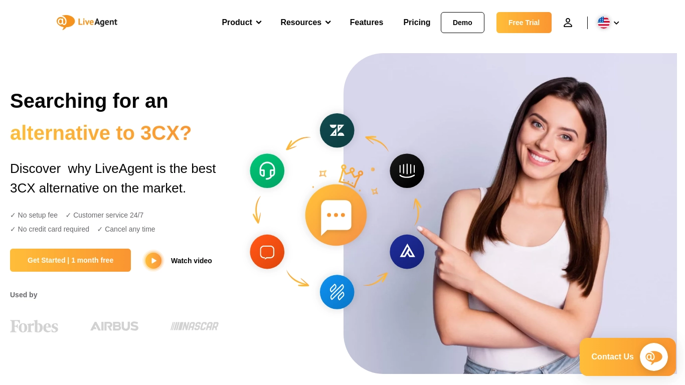3CX alternative - LiveAgent