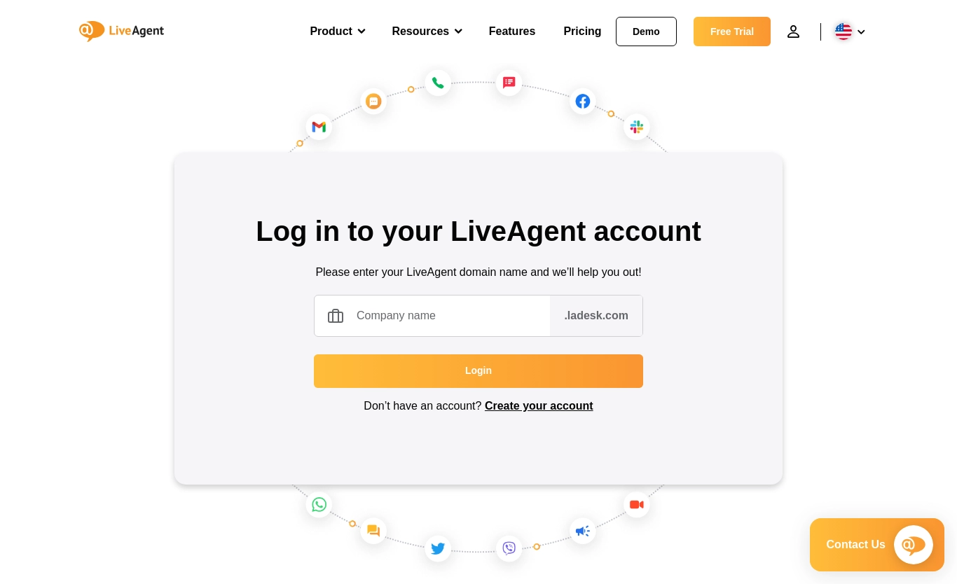 Login - LiveAgent