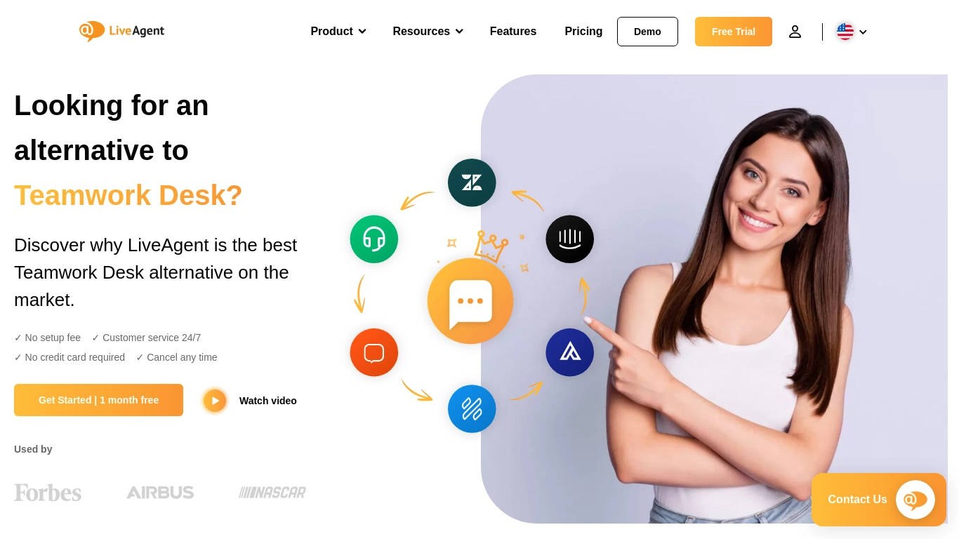 Teamwork Desk alternative - LiveAgent