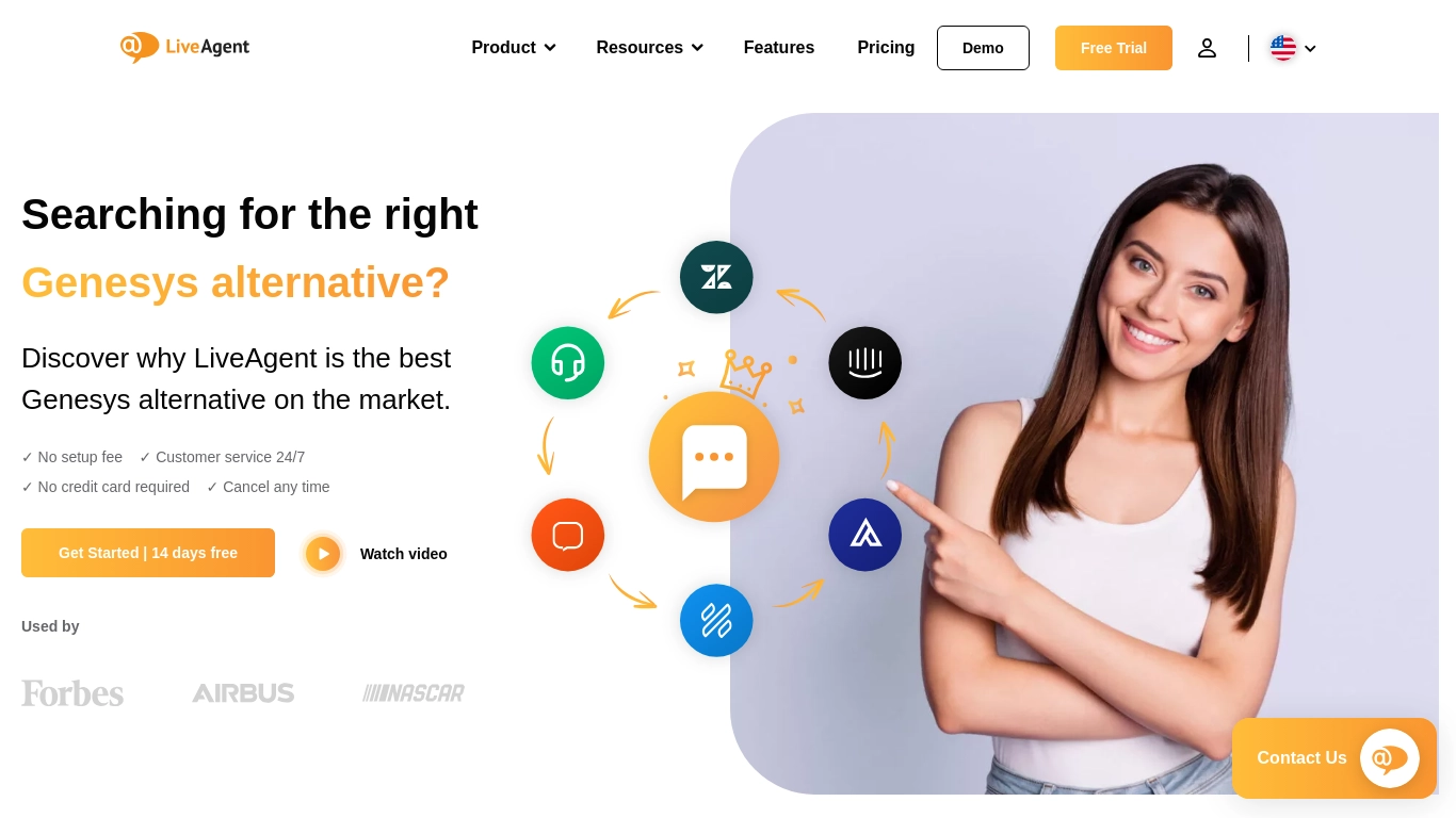 Genesys alternative - LiveAgent