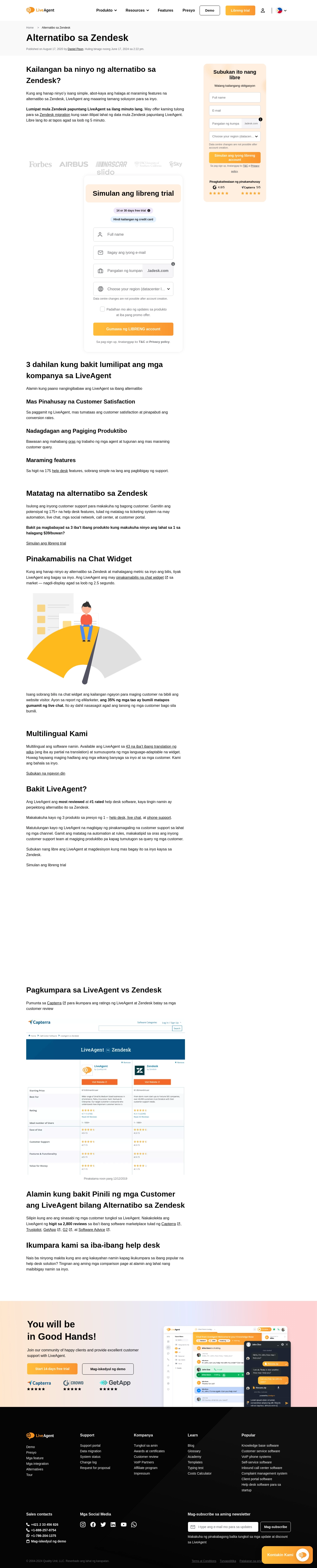 Alternatibo sa Zendesk | LiveAgent