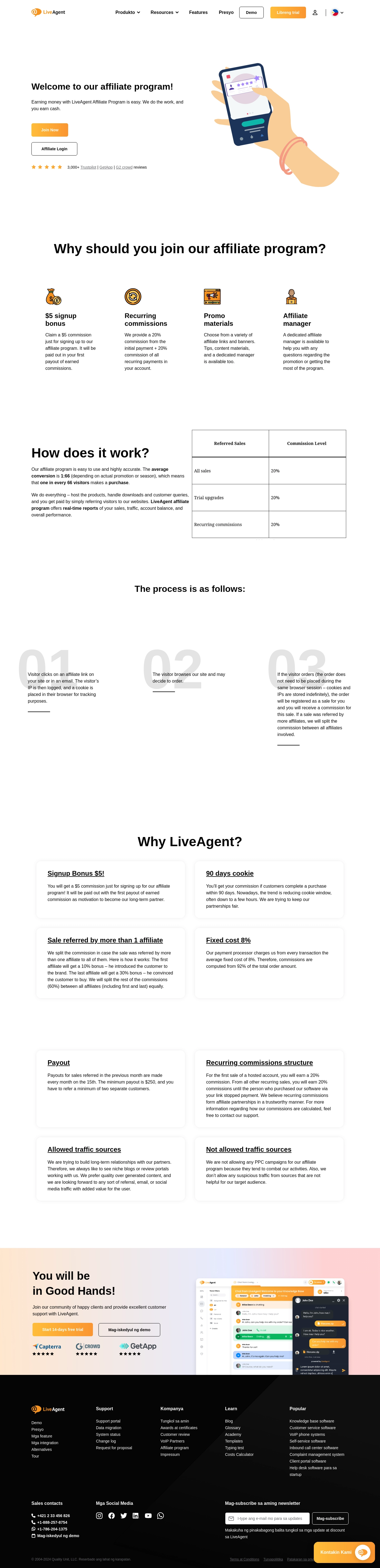 Quality Unit Affiliate Program | LiveAgent