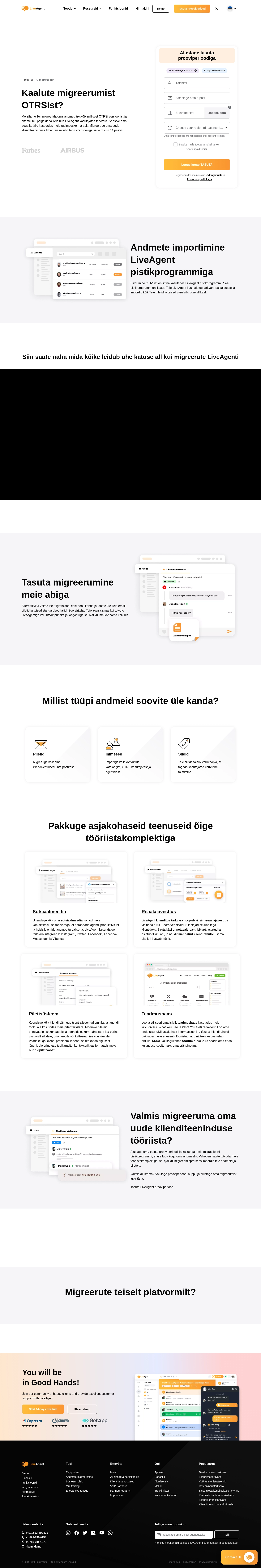 OTRS migratsioon - LiveAgent