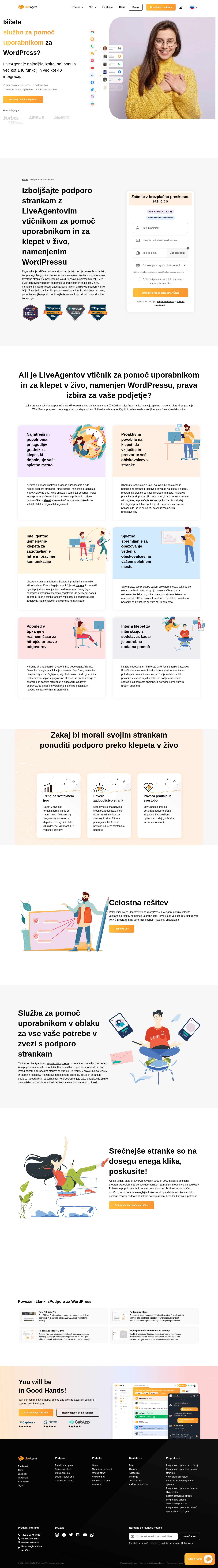 Podpora za WordPress - LiveAgent