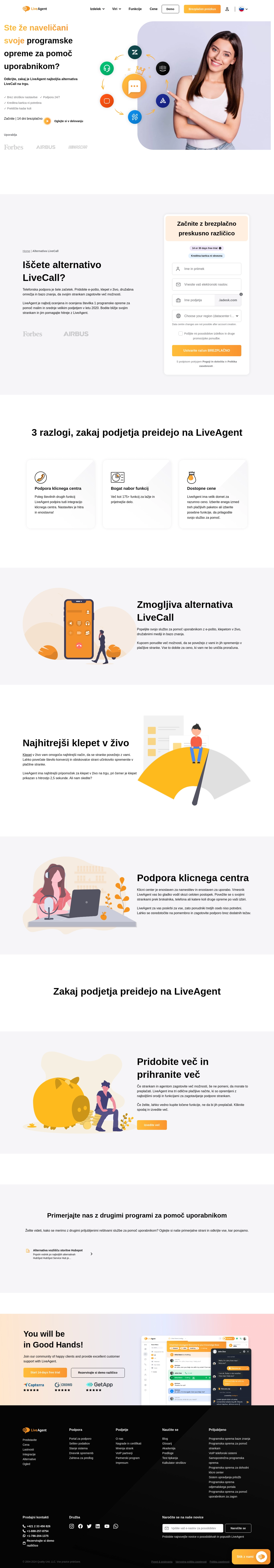 Alternativa LiveCall - LiveAgent