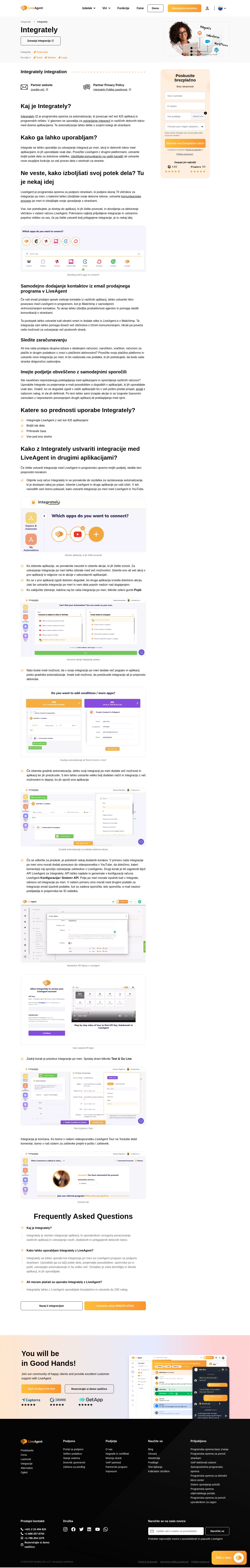 Integrately - LiveAgent
