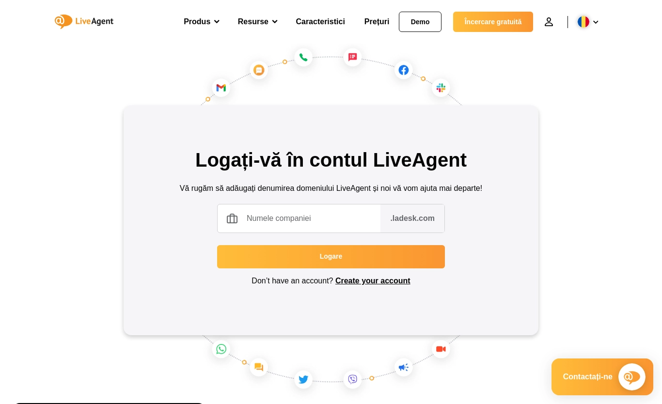 Logare - LiveAgent