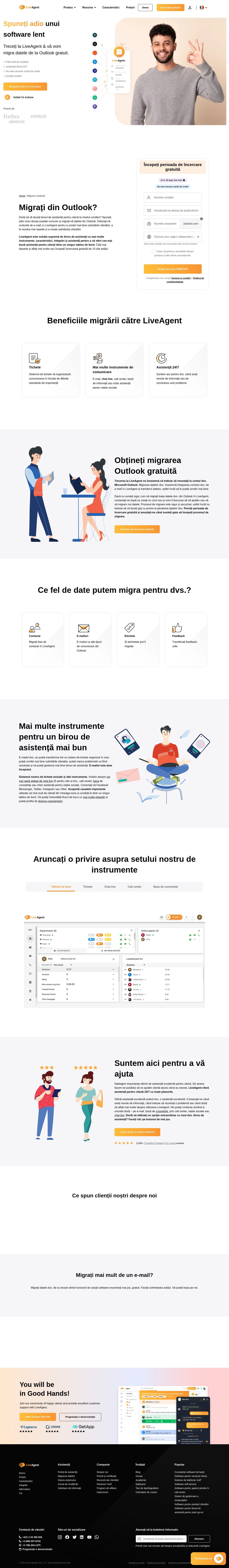 Migrare Outlook - LiveAgent