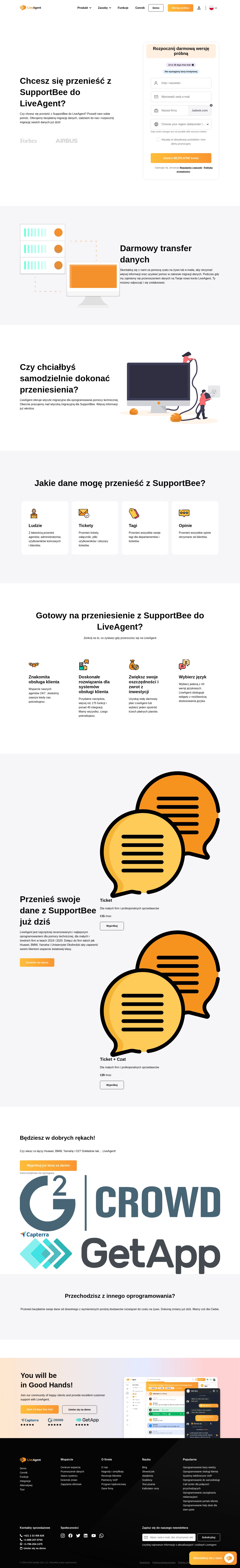 Migracja z SupportBee - LiveAgent