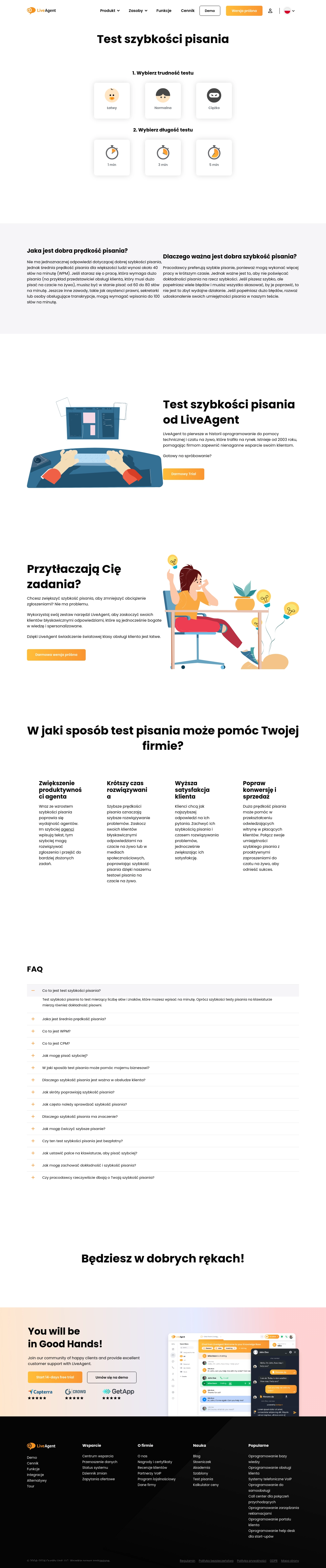 Test pisania - LiveAgent