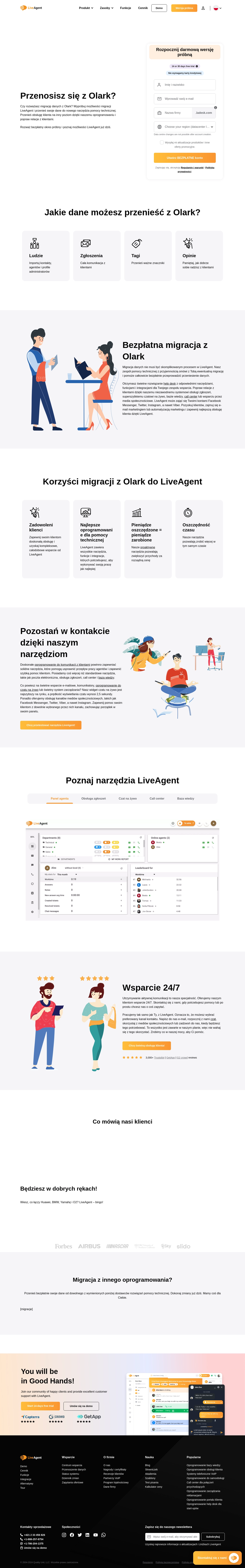 Migracja z Olark - LiveAgent