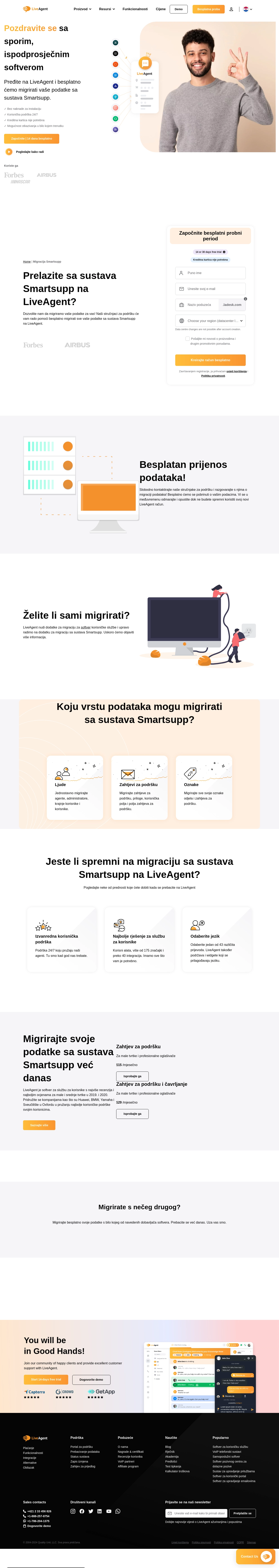 Migracija Smartsupp - LiveAgent