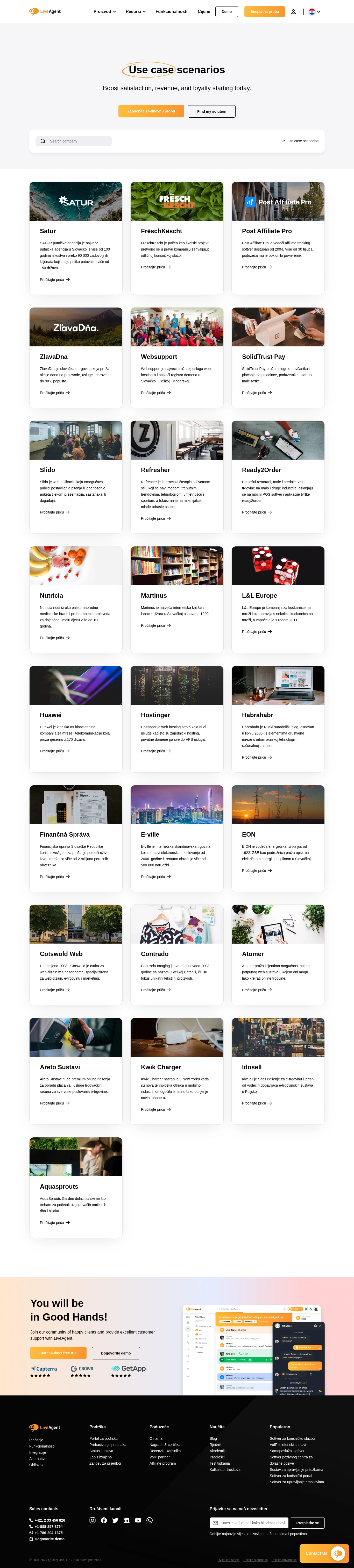 Scenariji korištenja - LiveAgent