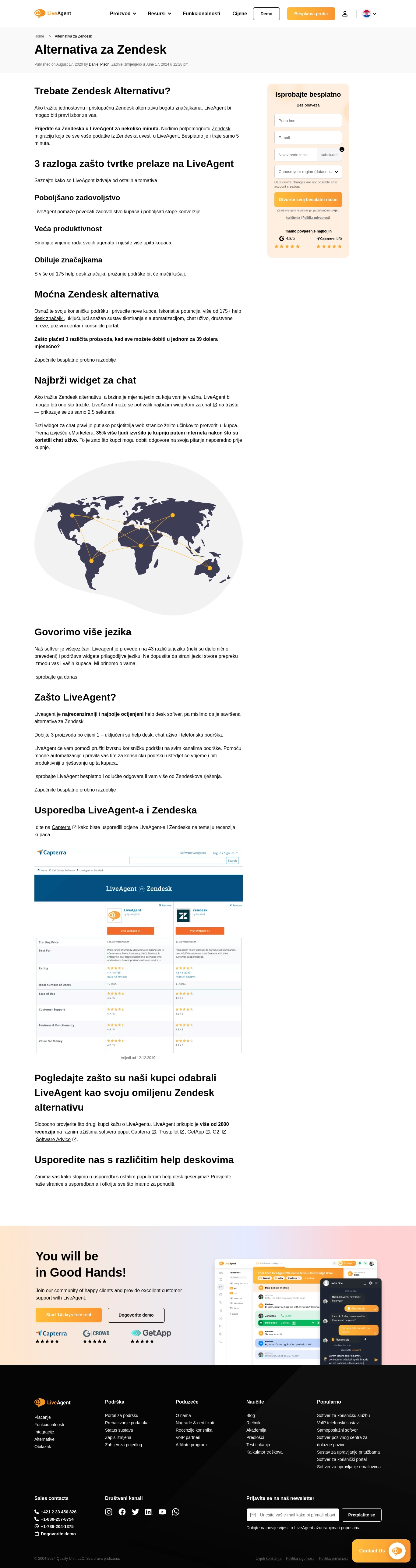 Zendesk Alternativa | LiveAgent