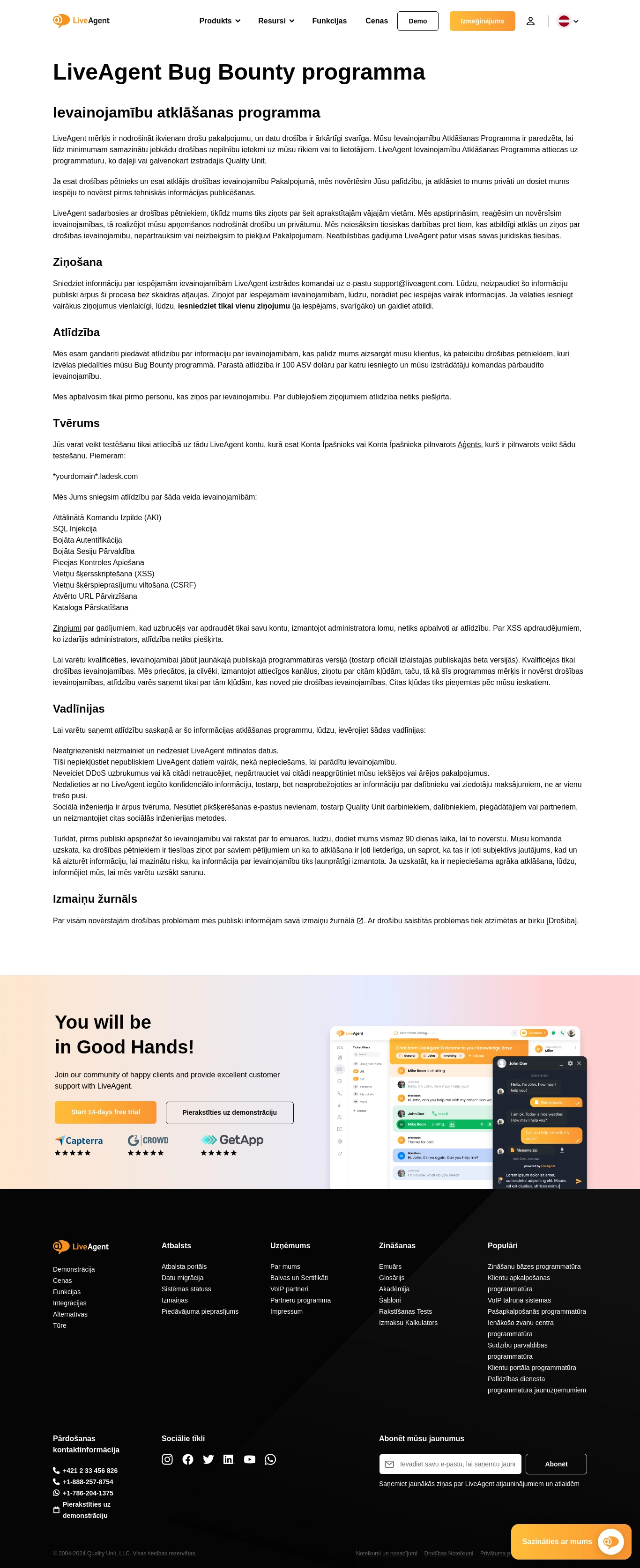 LiveAgent Bug Bounty Programma | LiveAgent