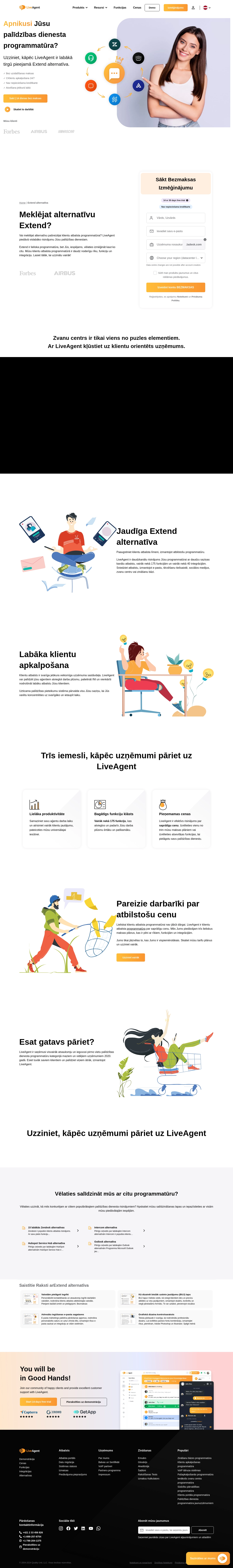 Extend alternatīva - LiveAgent