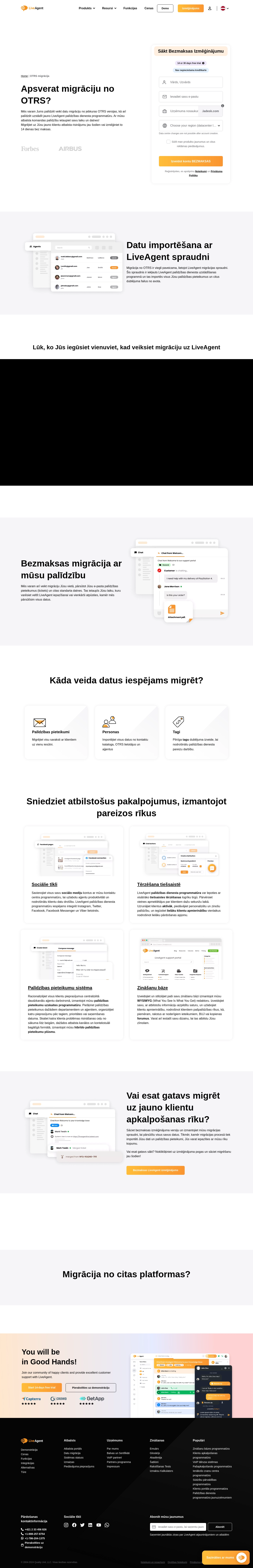 OTRS migrācija - LiveAgent