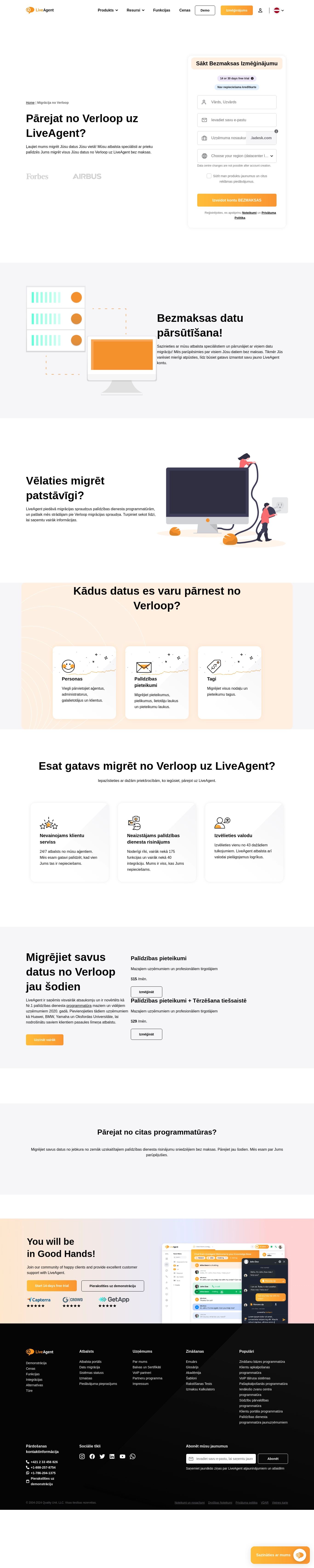 Migrācija no Verloop - LiveAgent