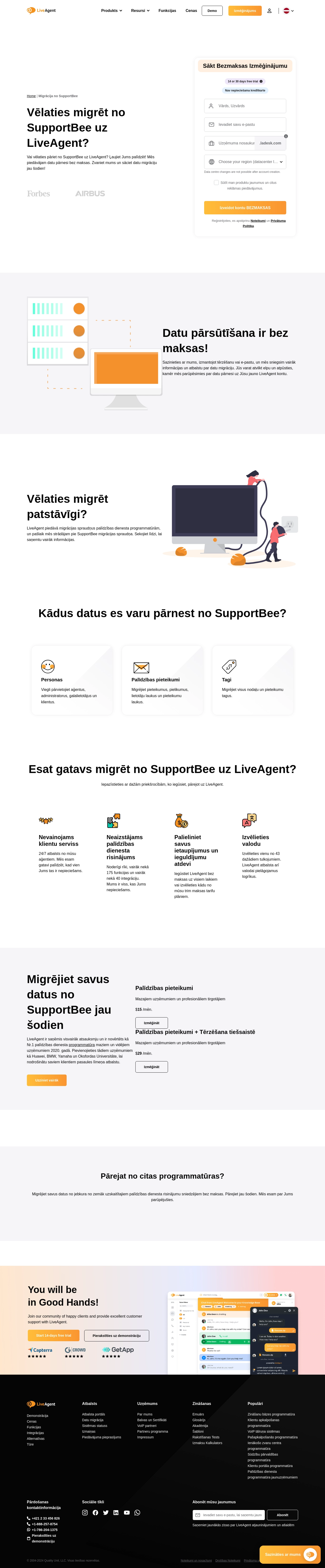 Migrācija no SupportBee - LiveAgent