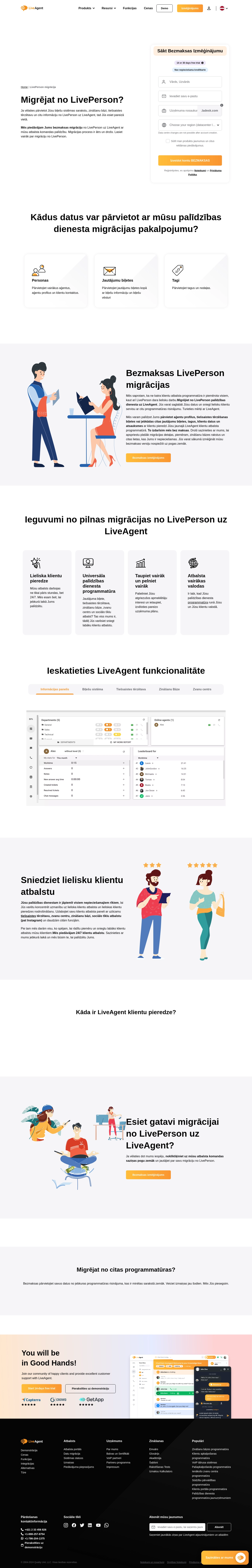 LivePerson migrācija - LiveAgent