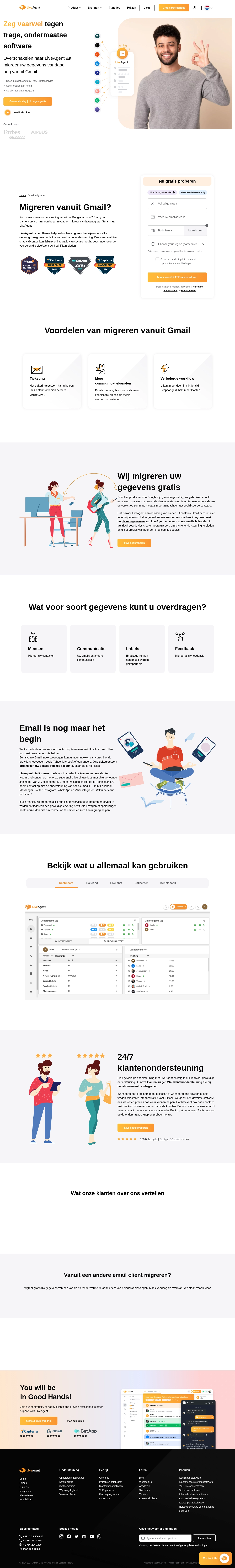 Gmail migratie - LiveAgent