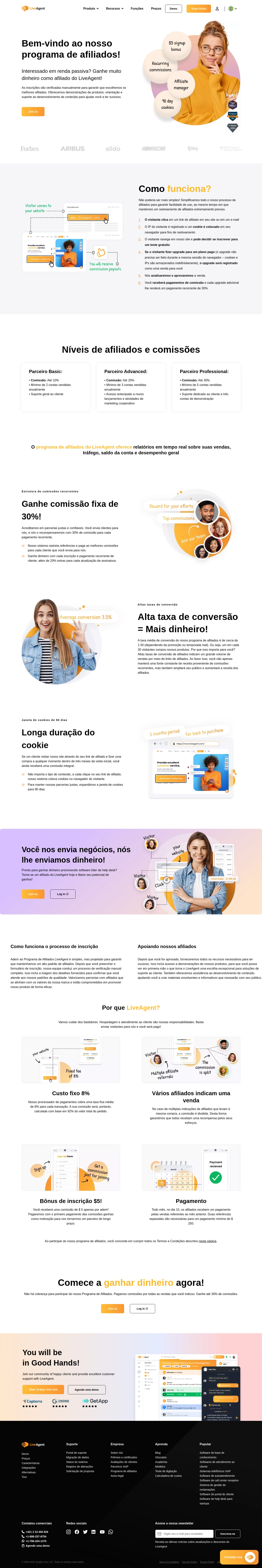 Programa de Afiliado da Quality Unit | LiveAgent