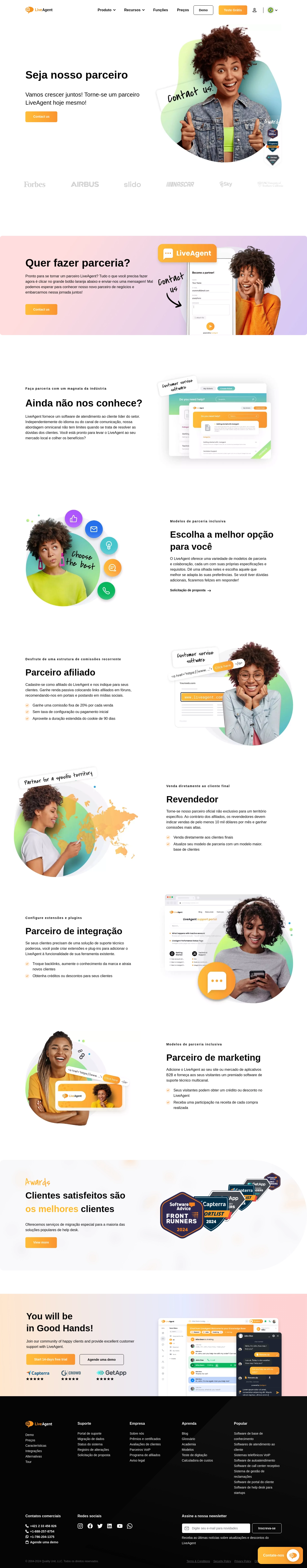 Parceria com Quality Unit | LiveAgent