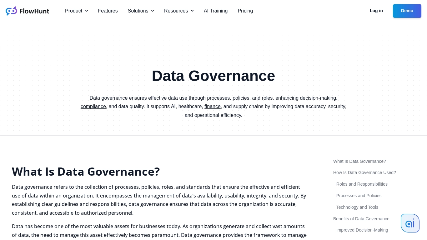 Data Governance | FlowHunt