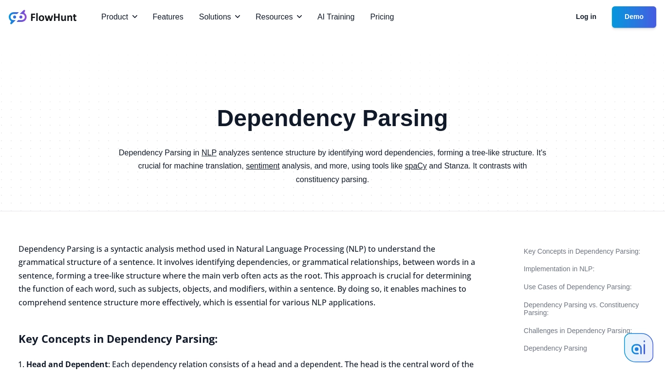 Dependency Parsing | FlowHunt