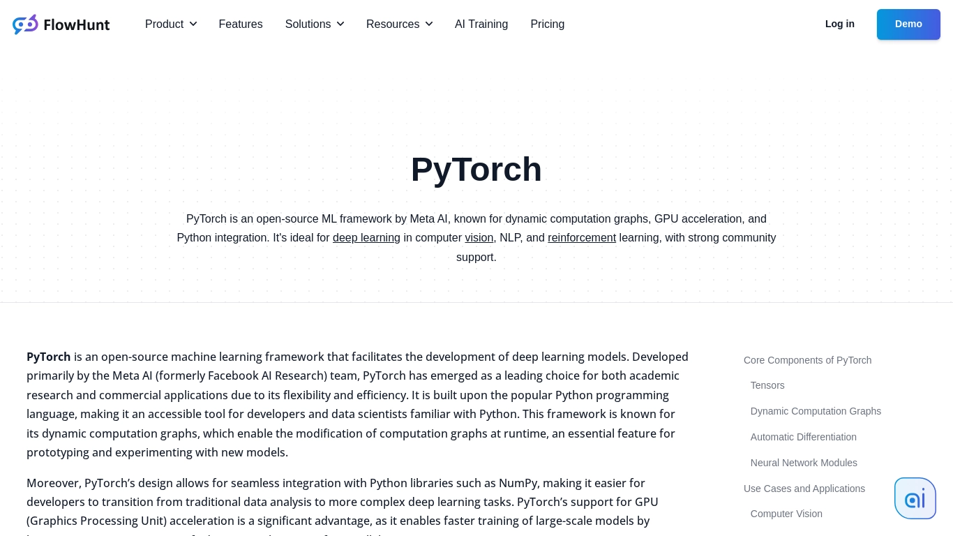 PyTorch | FlowHunt