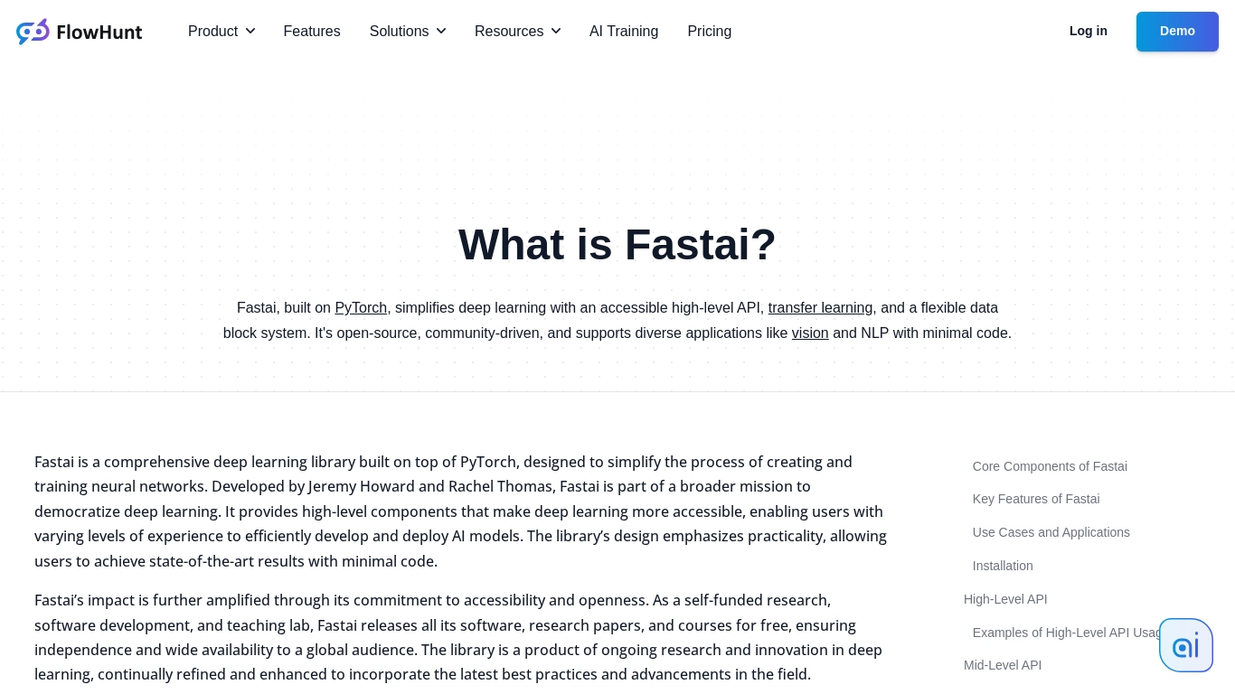 What is Fastai? | FlowHunt