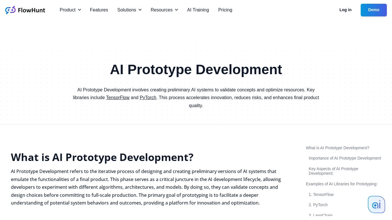AI Prototype Development | FlowHunt