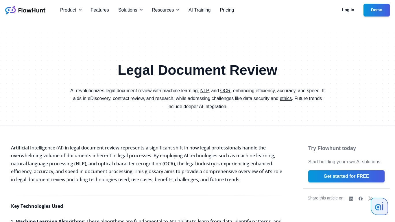 Legal Document Review | FlowHunt