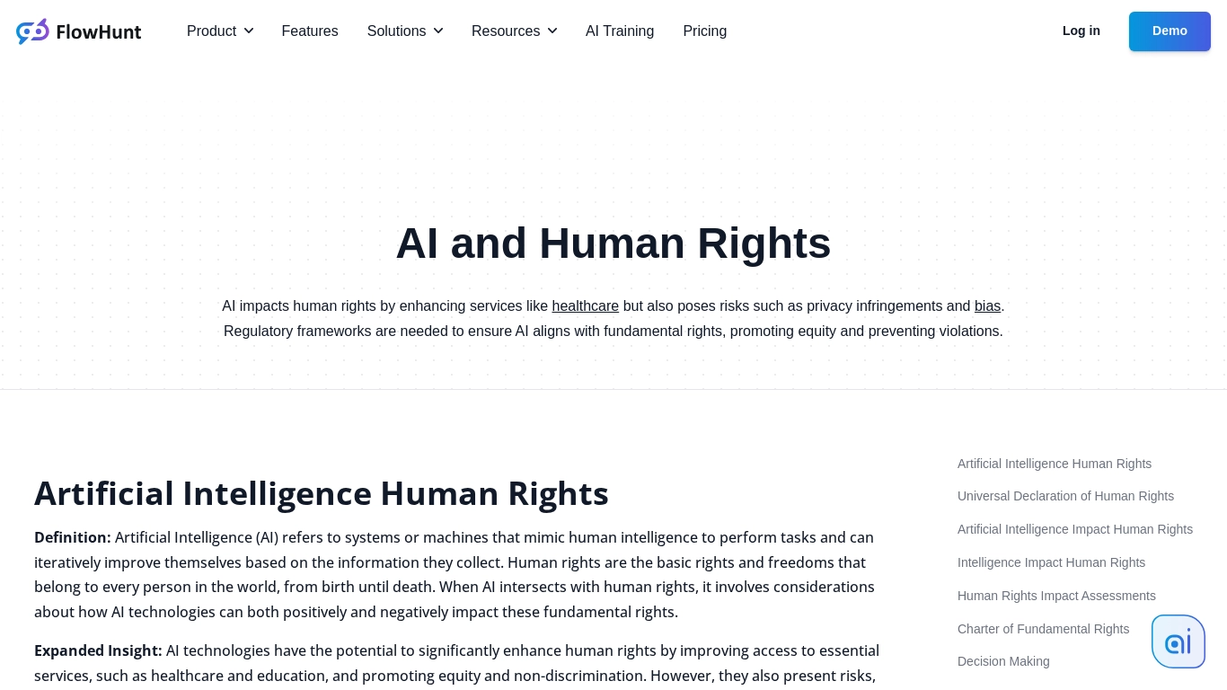 AI and Human Rights | FlowHunt
