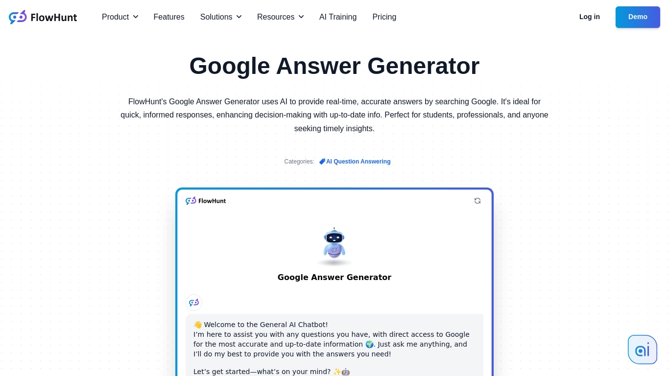 Google Answer Generator | FlowHunt