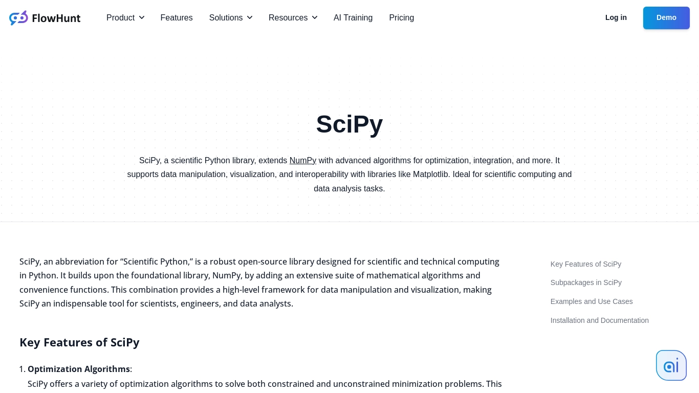 SciPy | FlowHunt