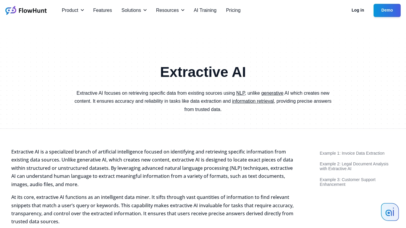 Extractive AI | FlowHunt