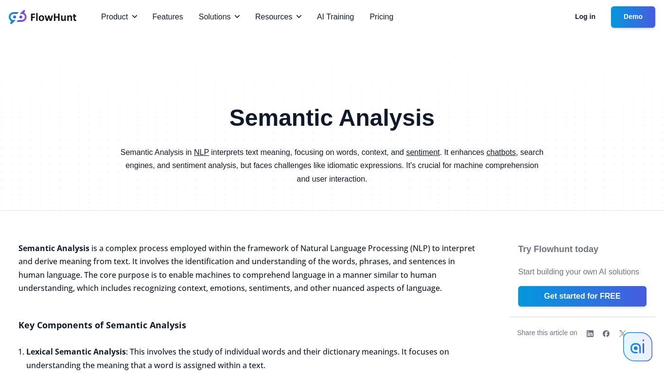 Semantic Analysis | FlowHunt