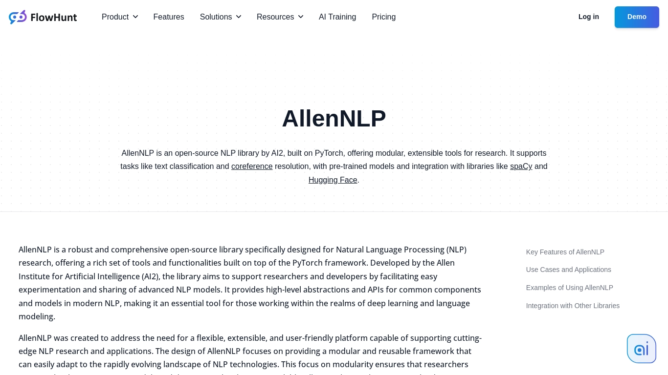 AllenNLP | FlowHunt