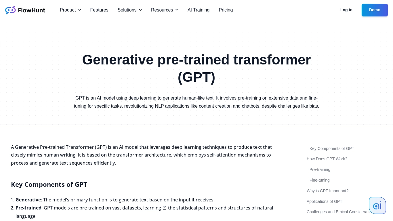 Generative pre-trained transformer (GPT) | FlowHunt