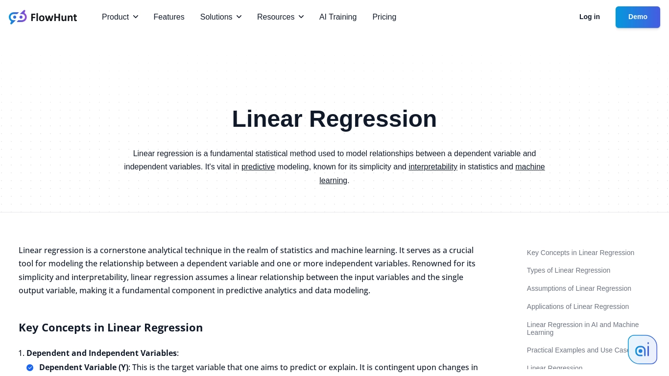 Linear Regression | FlowHunt