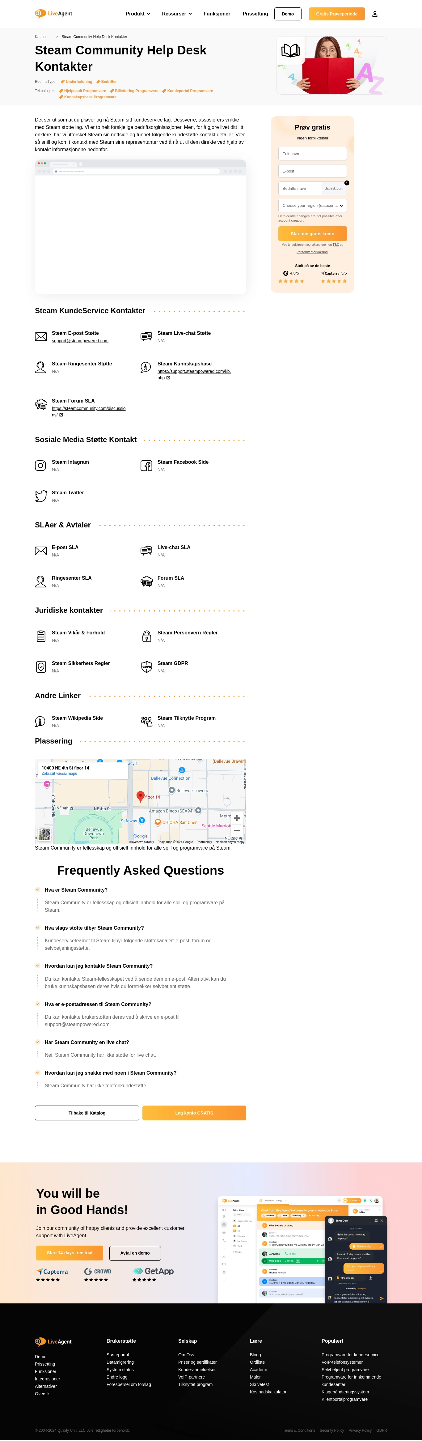 Steam Community Help Desk Kontakter - LiveAgent