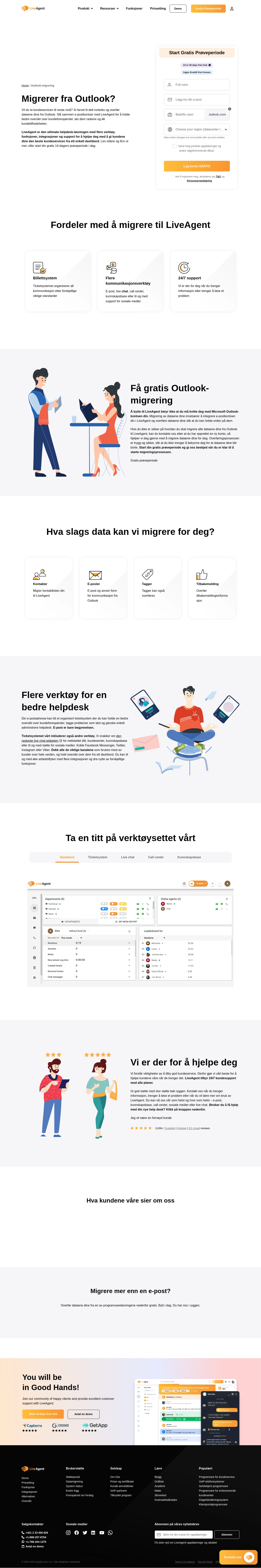 Outlook-migrering - LiveAgent