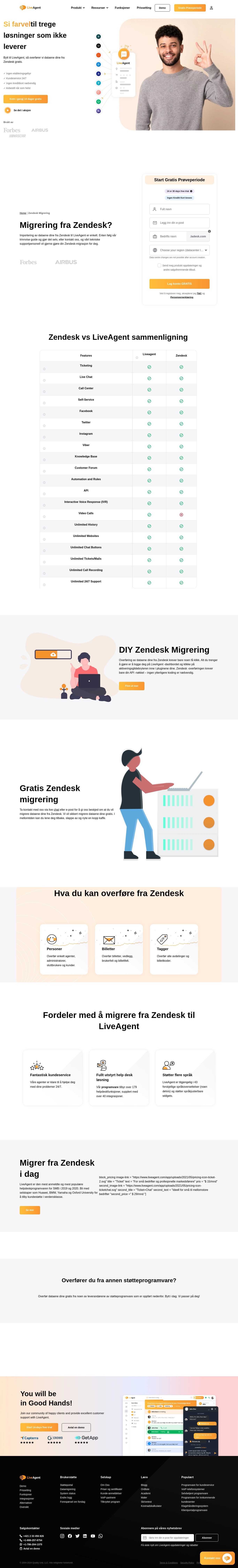 Zendesk Migrering - LiveAgent