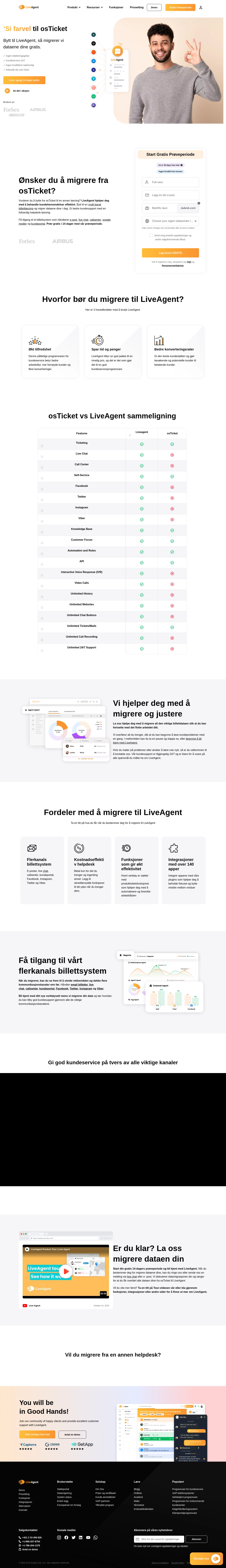 osTicket migrering - LiveAgent