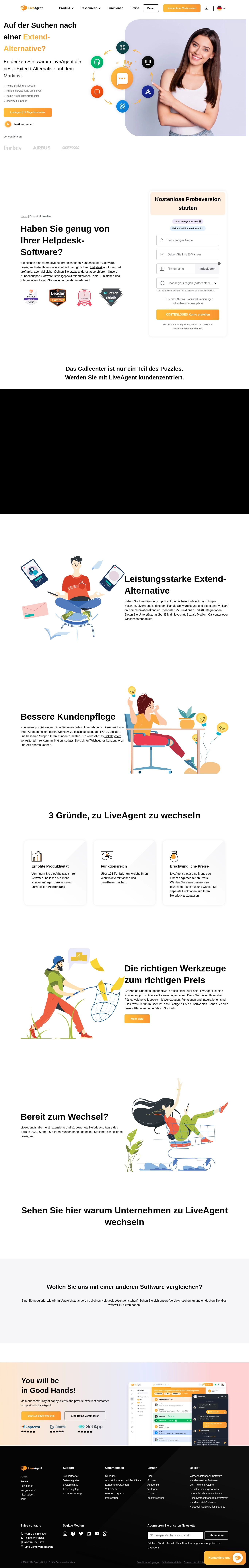 Extend alternative - LiveAgent